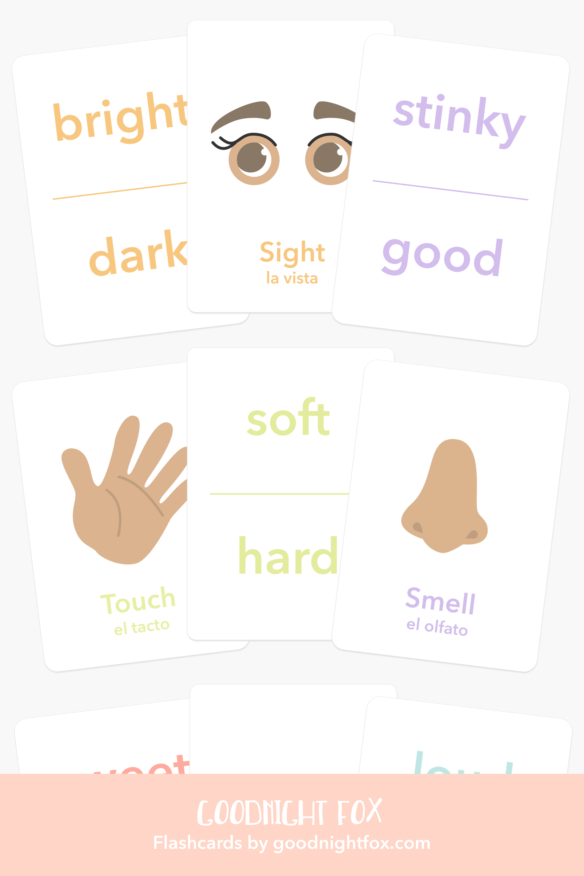 5 Senses Flashcards – The Rocking Horse Co.